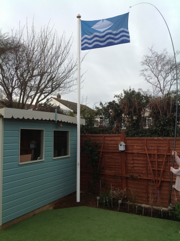 Garden Fibreglass Flagpole | Flagpoles | South Coast Flagpoles